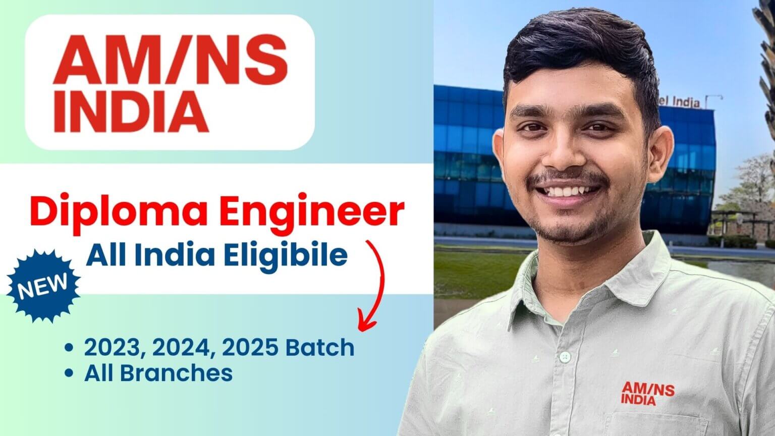 AMNS India Graduate Engineer Trainee (GET) Program 2024 - Polytechnic Walle